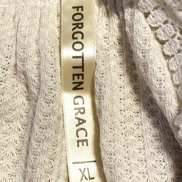 Forgotten Grace | Tops | Forgotten Grace Crochet Yoke Blouse New With ...